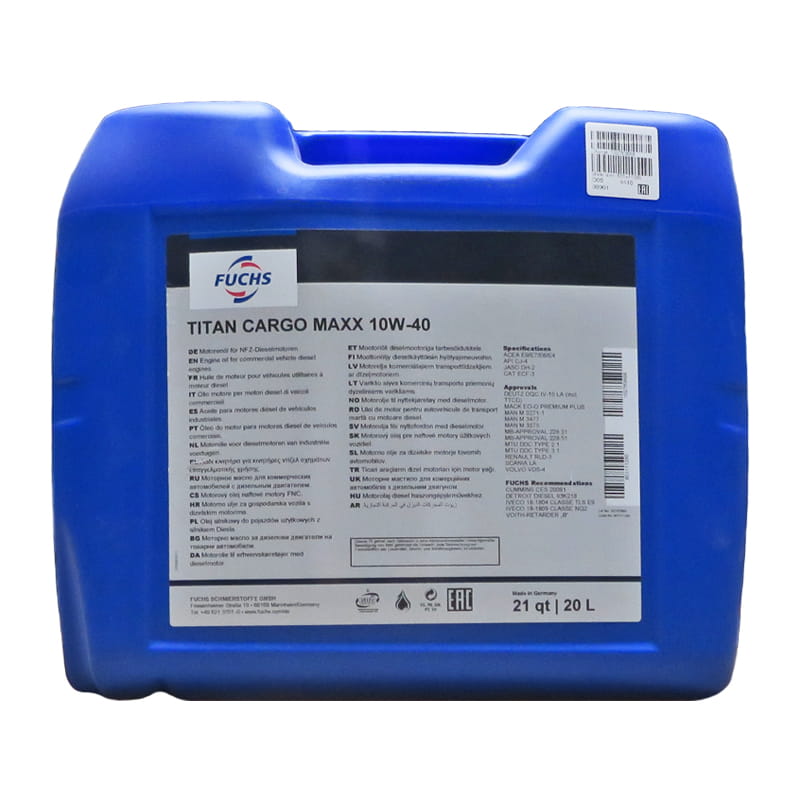 FUCHS TITAN CARGO MAXX SAE 10W-40 | 20L | 01024